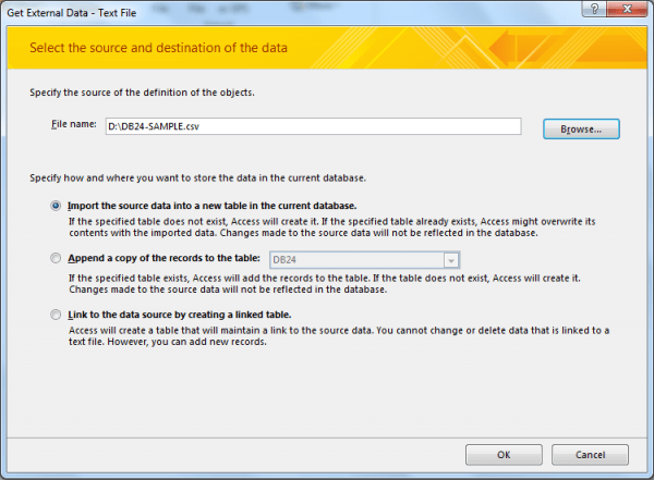 How to import CSV into Microsoft Access database? - IP2Location.com