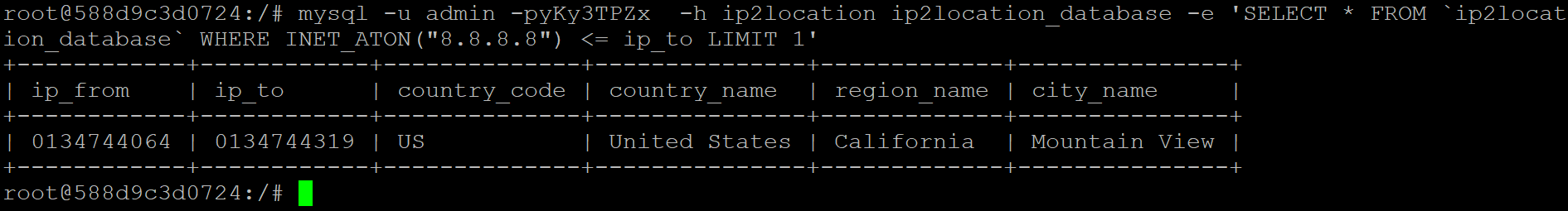How To Connect Ip2location Mysql Docker In Debian Container 0663
