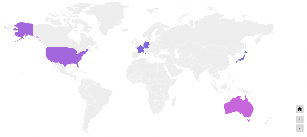How to display the geolocation results on amChart map | IP2Location.com
