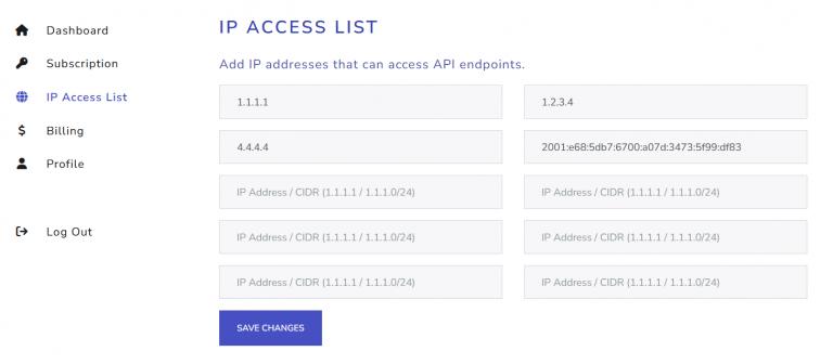 IP2Location.io: IP Access List | IP2Location.com