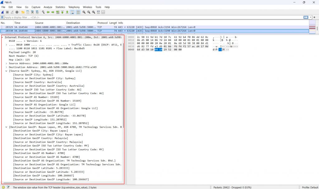 Using IP2Location MMDB inside Wireshark for geolocation | IP2Location.com