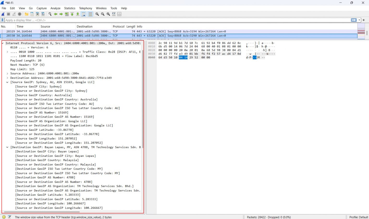 Using IP2Location MMDB inside Wireshark for geolocation | IP2Location.com